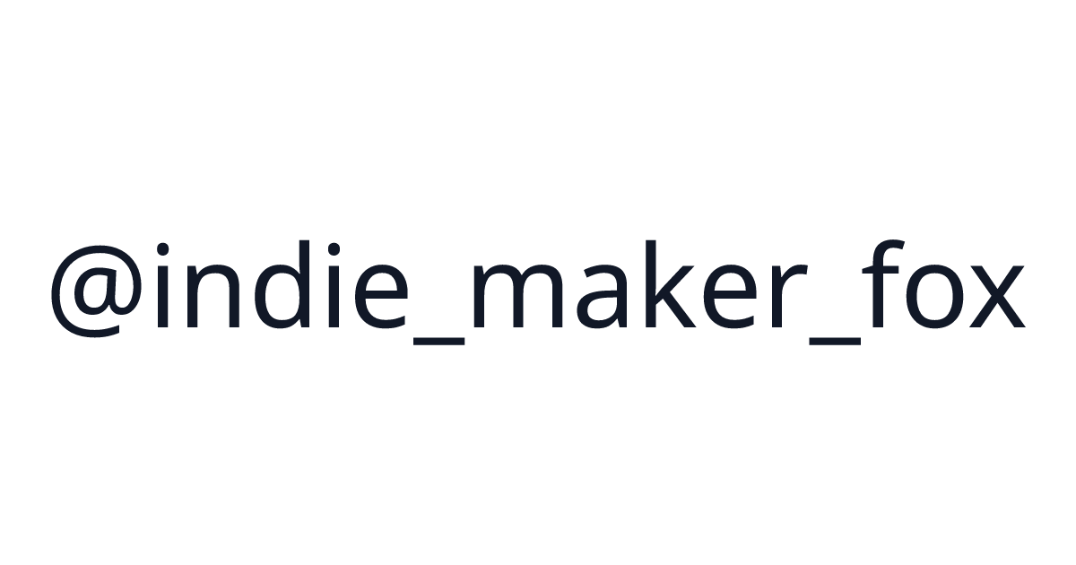 Indie Fox (@indie_maker_fox) - 4 startups · $145,145 revenue | TrustMRR