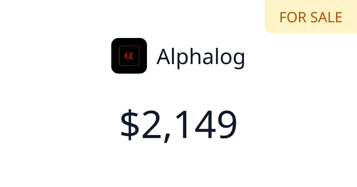 Alphalog - $78 last 30 days | TrustMRR