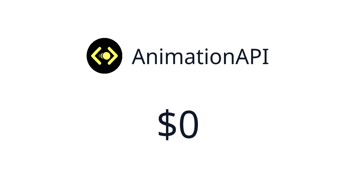 AnimationAPI - Verified revenue | TrustMRR