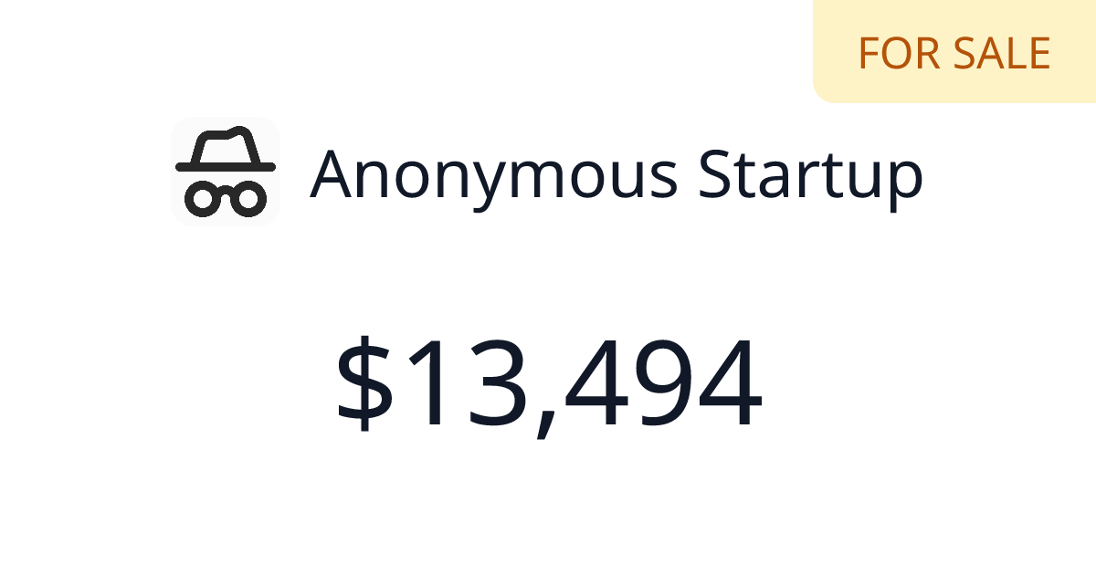 Anonymous Startup - $5,065 last 30 days | TrustMRR