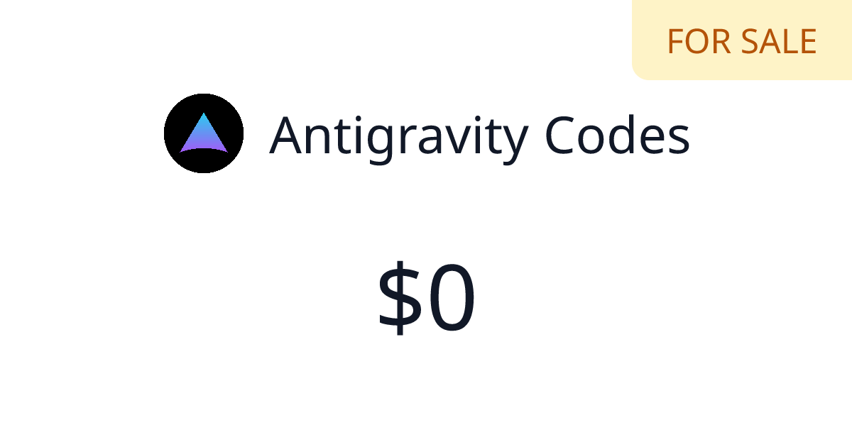 Antigravity Codes - Verified revenue | TrustMRR