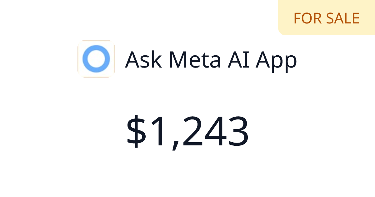 Ask Meta AI App - $994 last 30 days | TrustMRR