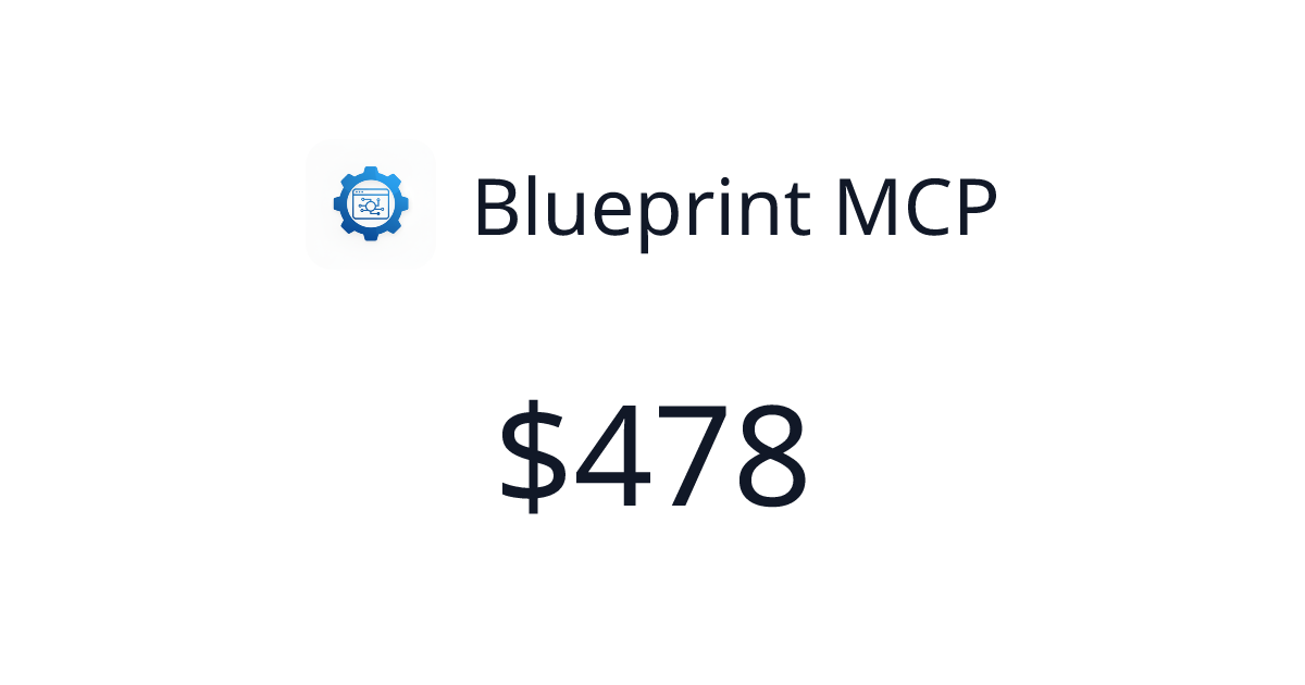 Blueprint MCP - $77 last 30 days | TrustMRR