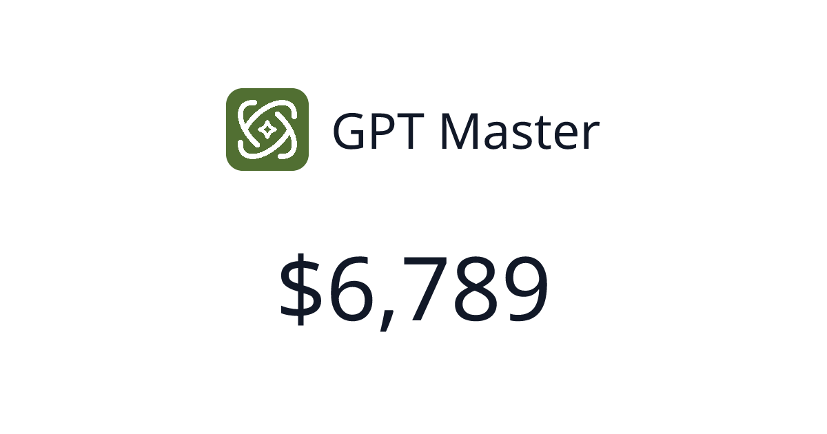 GPT Master - $3,520 last 30 days | TrustMRR