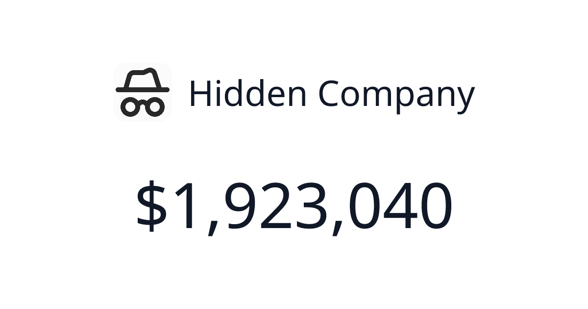 Hidden Company - Verified revenue | TrustMRR