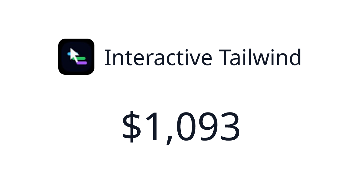 Interactive Tailwind - $87 last 30 days | TrustMRR