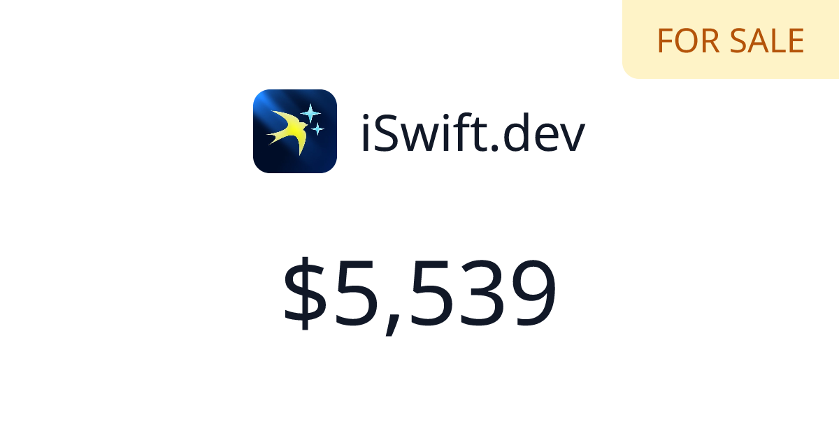 iSwift.dev - $950 last 30 days | TrustMRR