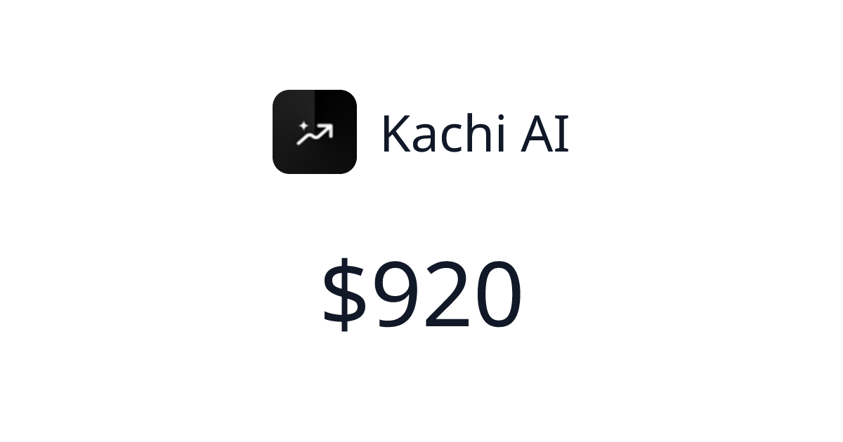 Kachi AI - $271 last 30 days | TrustMRR