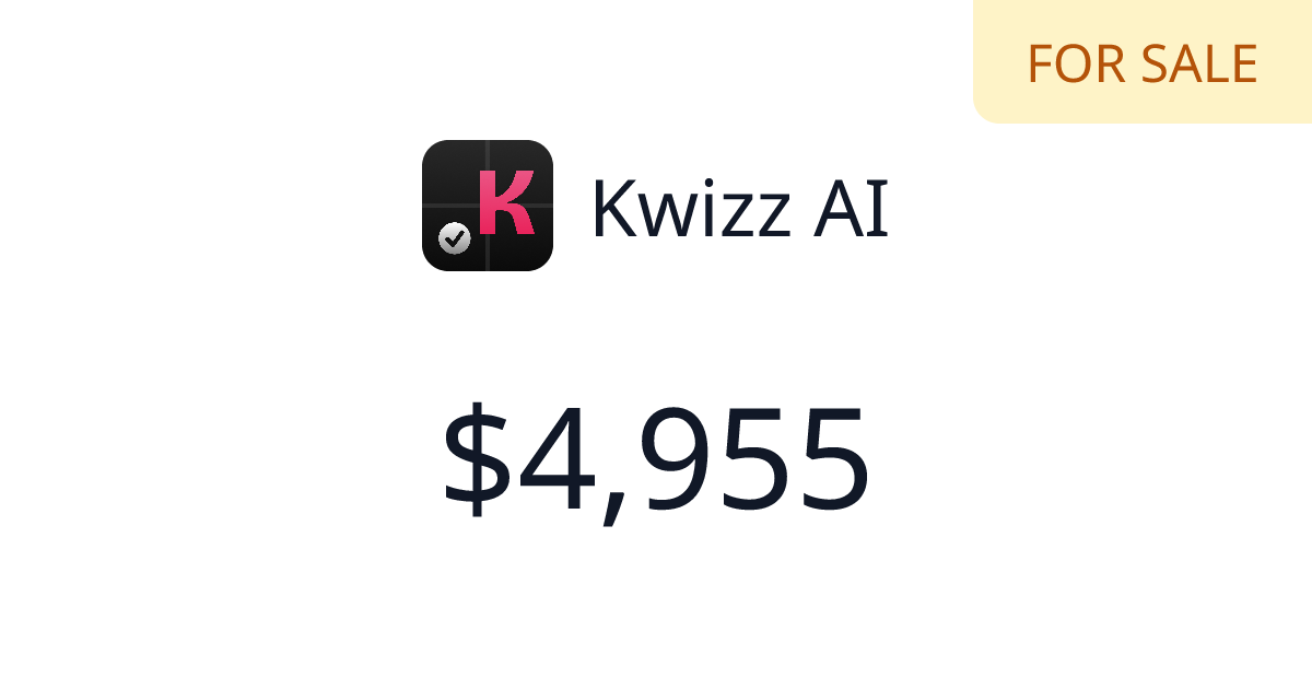 Kwizz AI - $863 last 30 days | TrustMRR