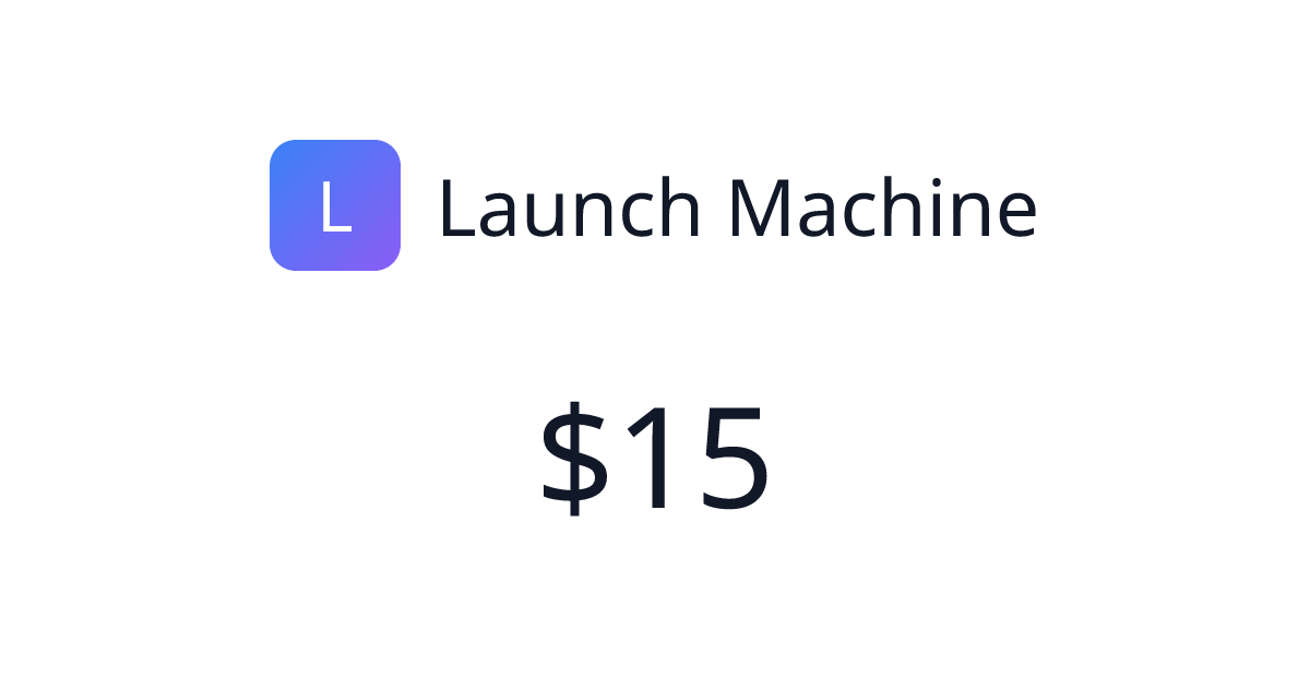 Launch Machine - Verified revenue | TrustMRR