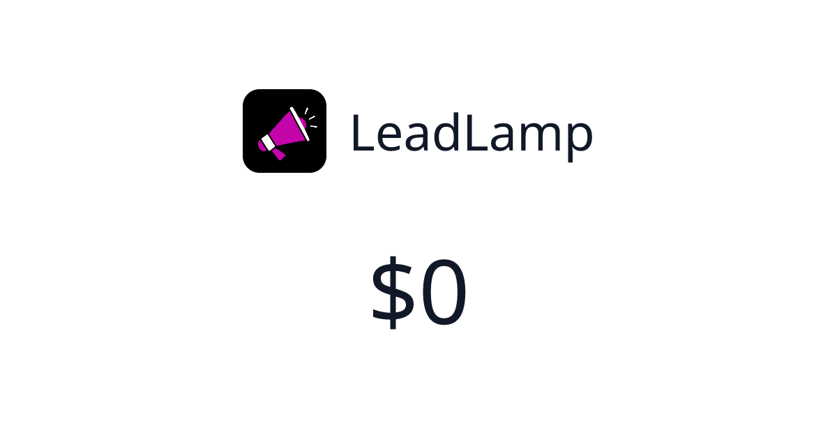 LeadLamp - Verified revenue | TrustMRR