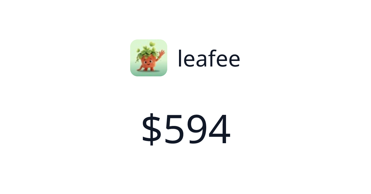 leafee - $130 last 30 days | TrustMRR