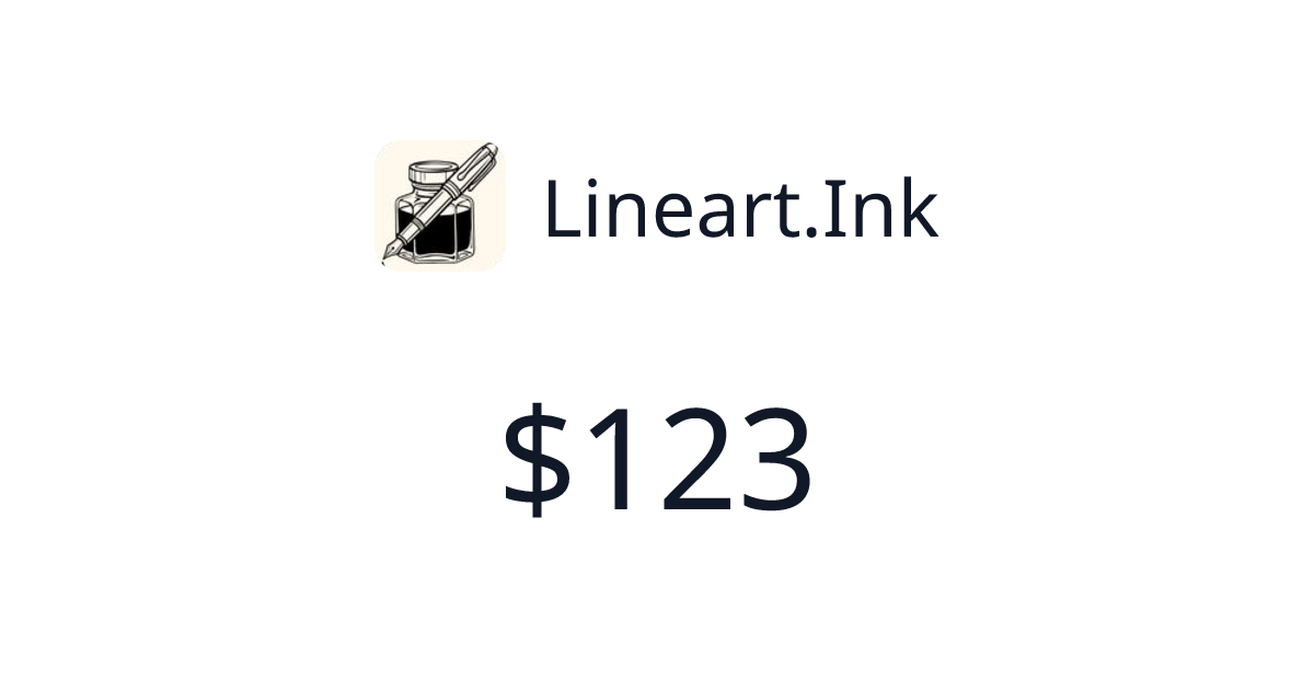 Lineart.Ink - $36 last 30 days | TrustMRR