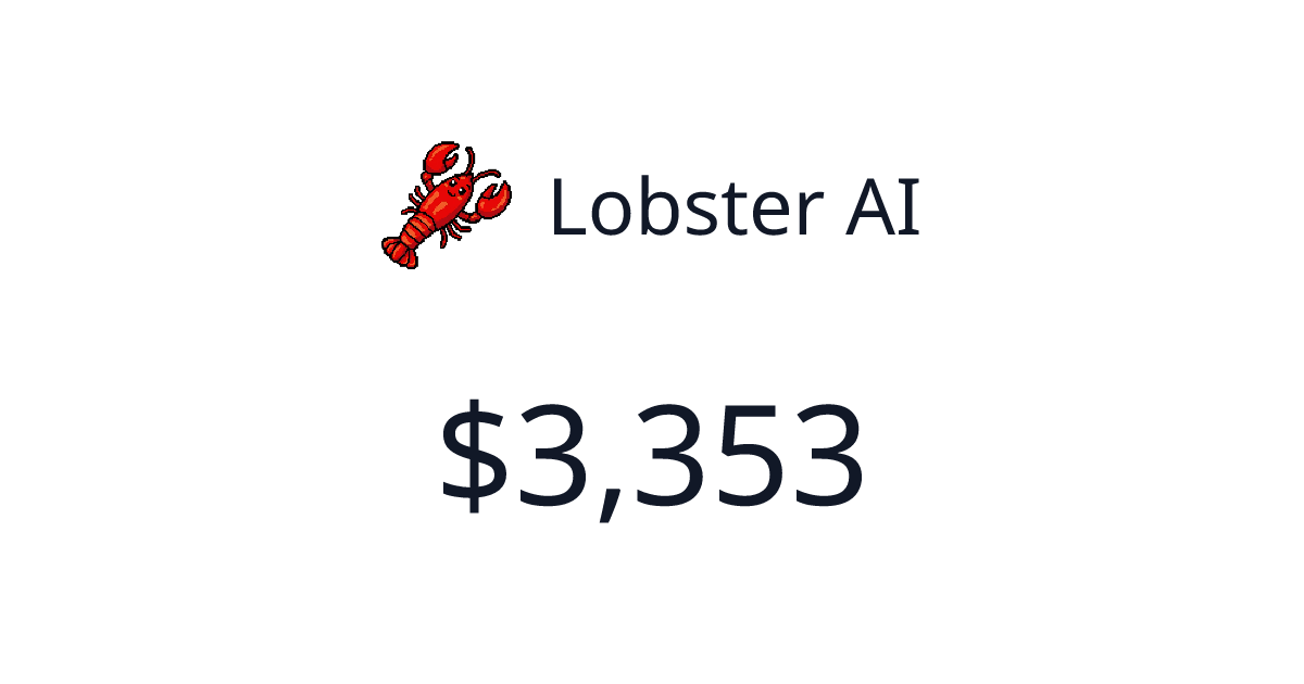 Lobster AI - $429 last 30 days | TrustMRR