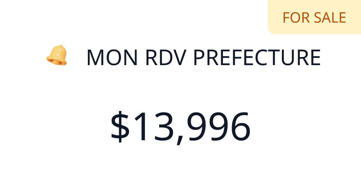MON RDV PREFECTURE - $860 last 30 days | TrustMRR