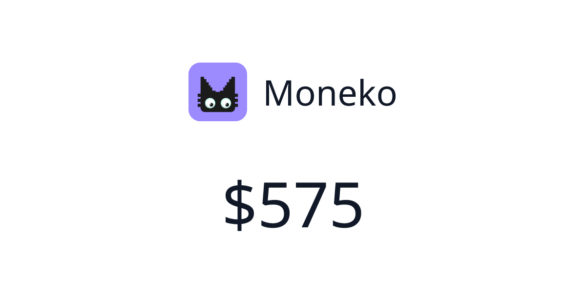 Moneko - $101 last 30 days | TrustMRR