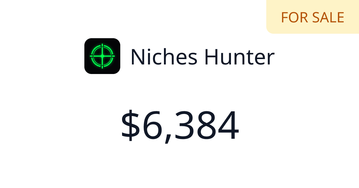 Niches Hunter - $508 last 30 days | TrustMRR