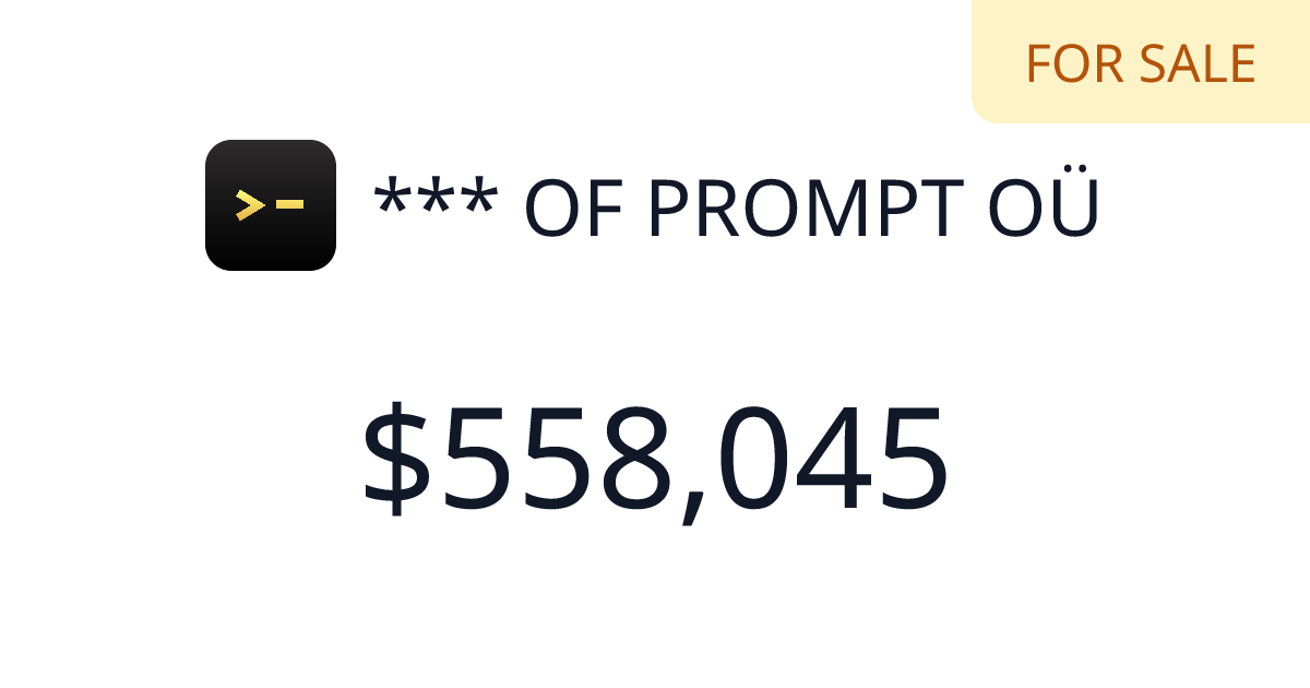 OF PROMPT OÜ - $22,836 last 30 days | TrustMRR