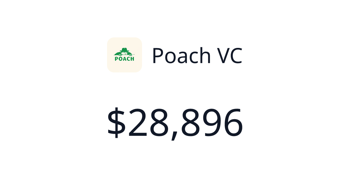 Poach VC - $3,161 last 30 days | TrustMRR