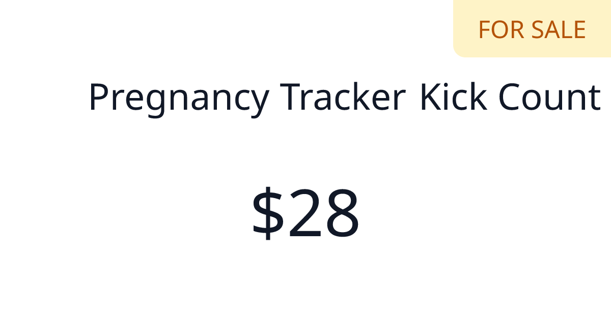 Pregnancy Tracker Kick Count - Verified revenue | TrustMRR