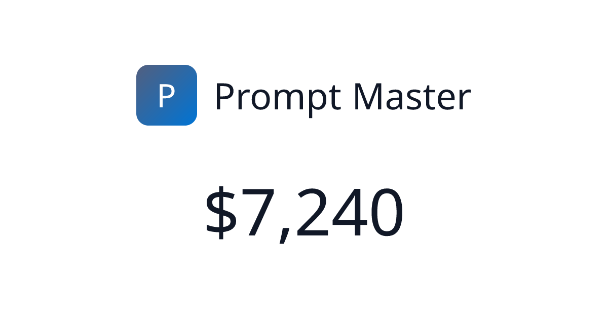 Prompt Master - $705 last 30 days | TrustMRR