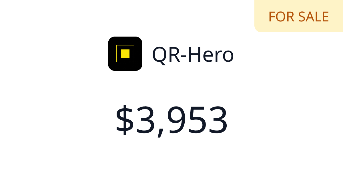 QR-Hero - $655 last 30 days | TrustMRR
