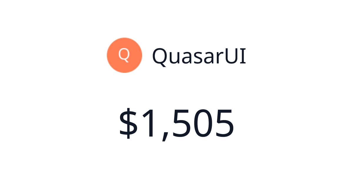 QuasarUI - $396 last 30 days | TrustMRR