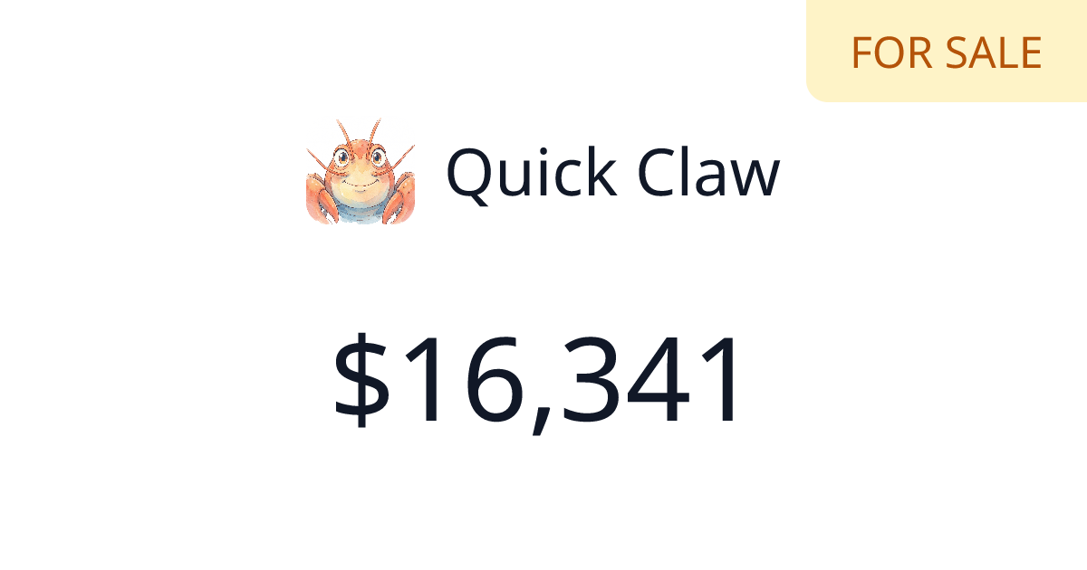 Quick Claw - $1,253 last 30 days | TrustMRR