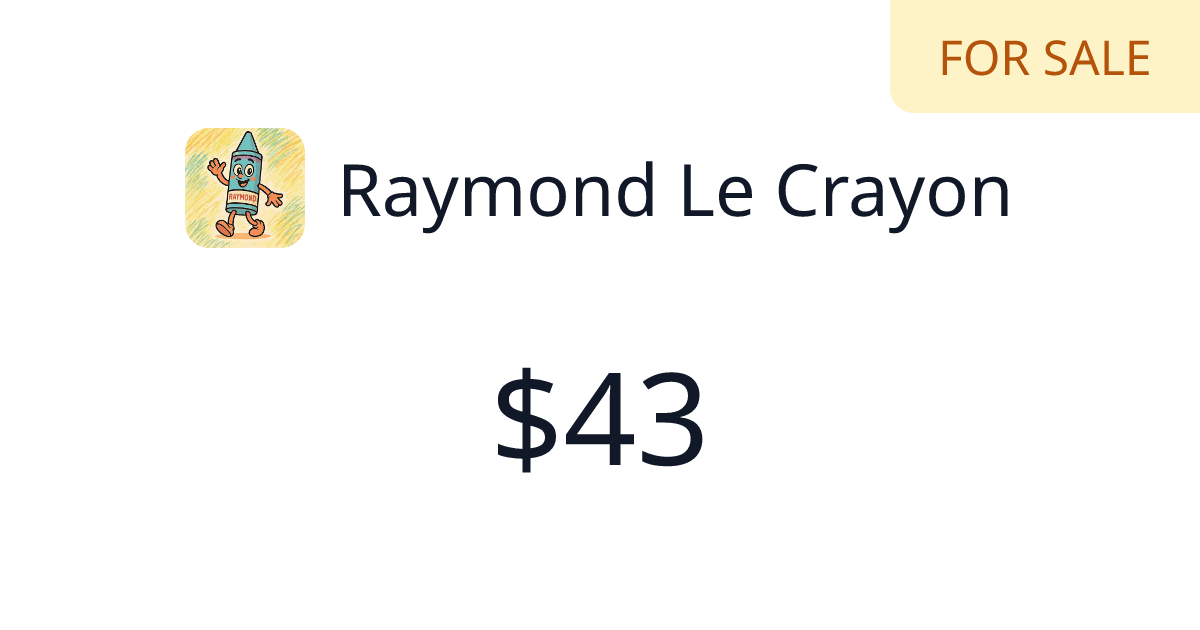 Raymond Le Crayon - Verified revenue | TrustMRR