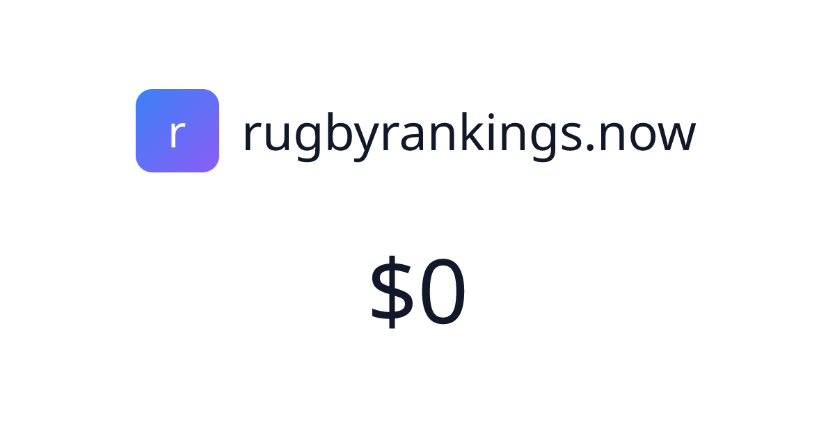rugbyrankings.now - Verified revenue | TrustMRR