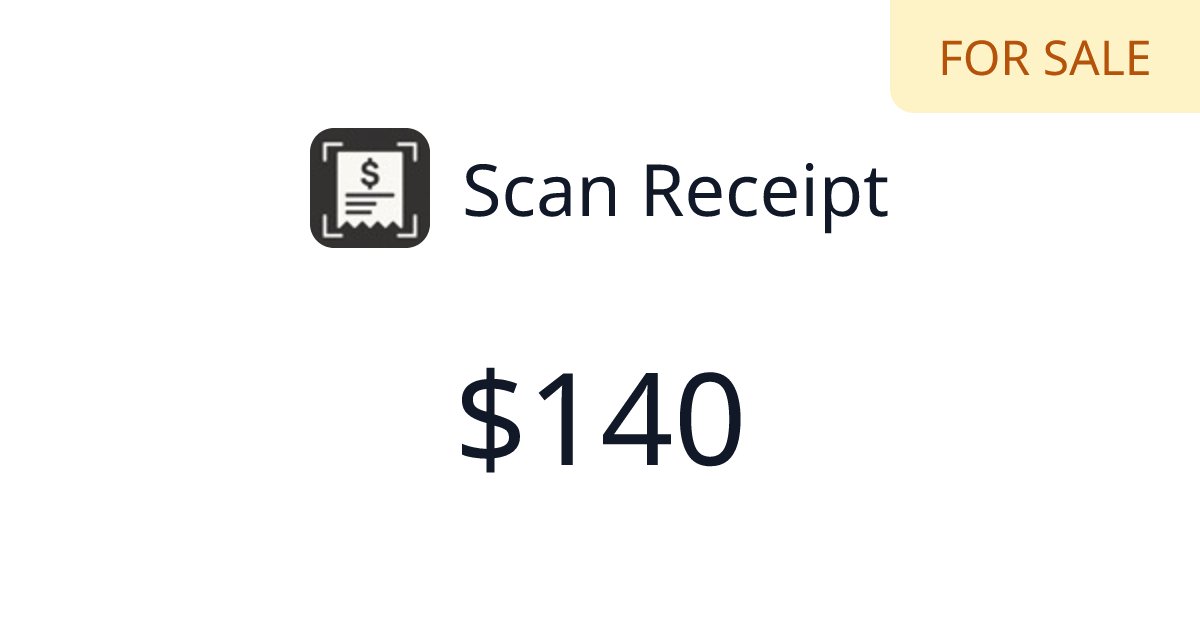 Scan Receipt - $140 last 30 days | TrustMRR