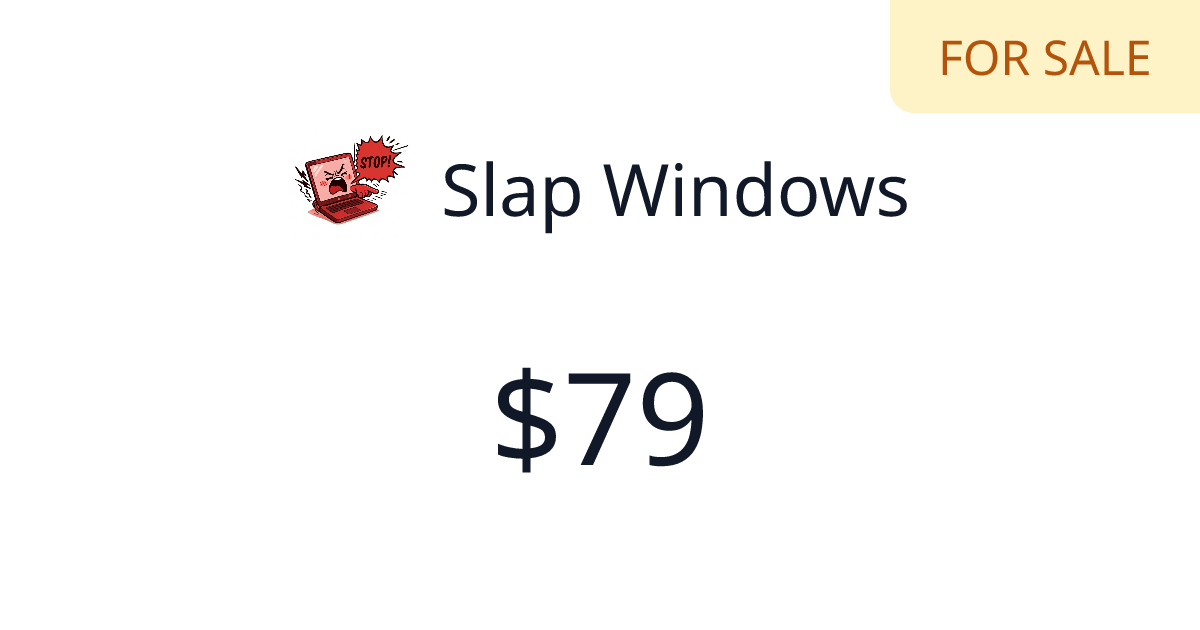 Slap Windows - $23 last 30 days | TrustMRR