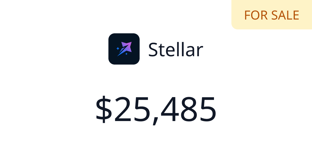 Stellar - $1,795 last 30 days | TrustMRR