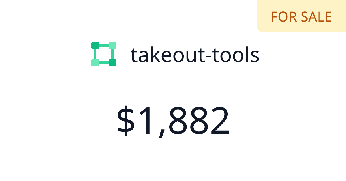 takeout-tools - $27 last 30 days | TrustMRR