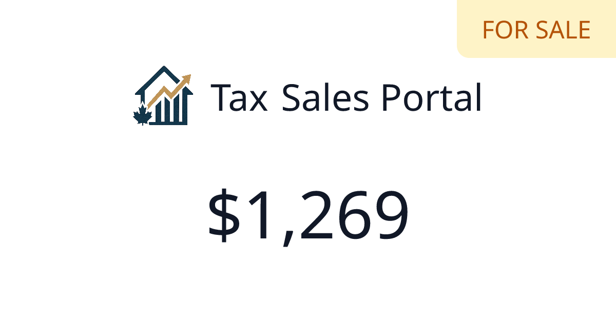 Tax Sales Portal - $292 last 30 days | TrustMRR