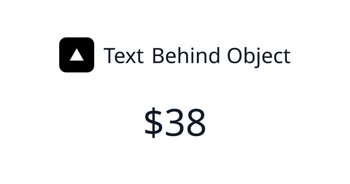 Text Behind Object - Verified revenue | TrustMRR