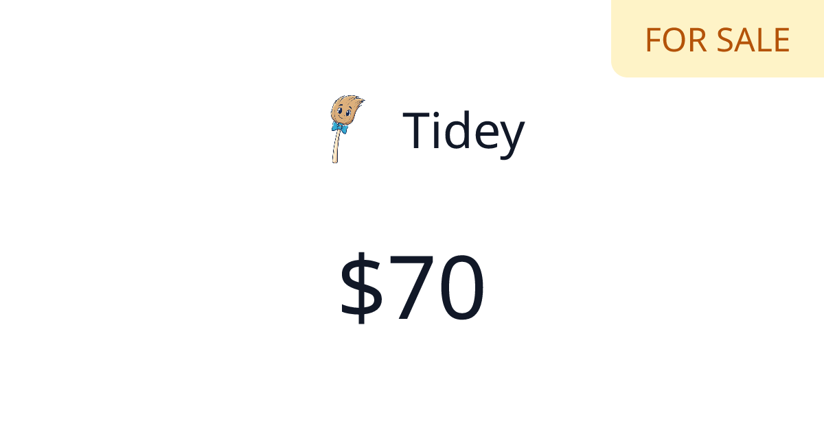 Tidey - Verified revenue | TrustMRR