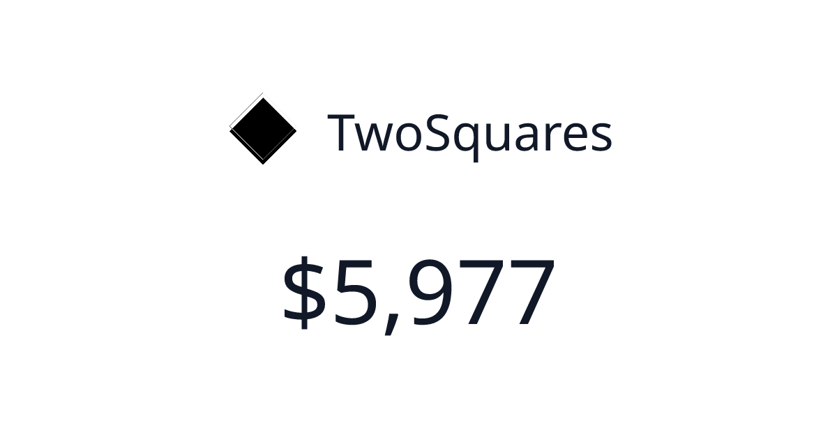 TwoSquares - $1,272 last 30 days | TrustMRR