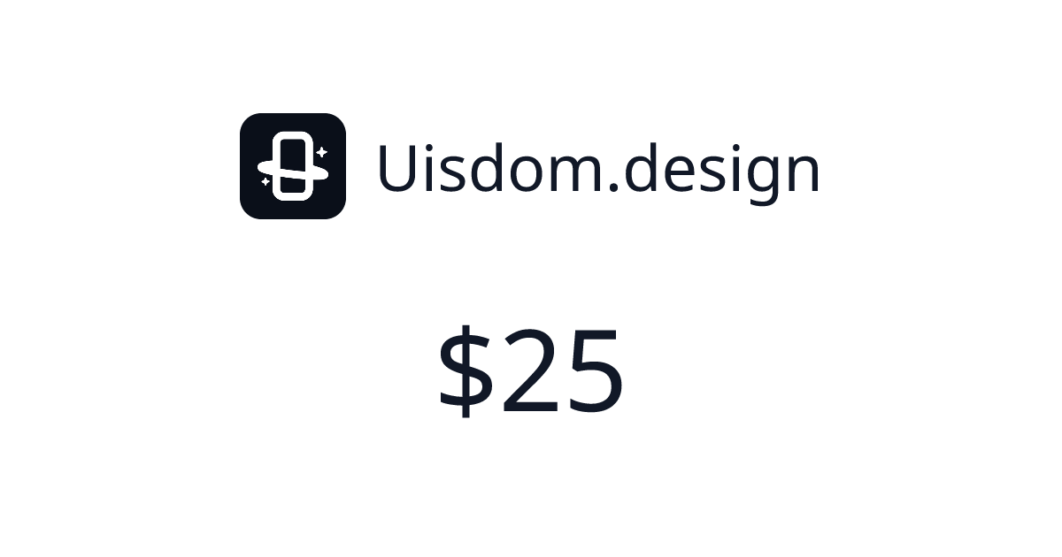Uisdom.design - $25 last 30 days | TrustMRR