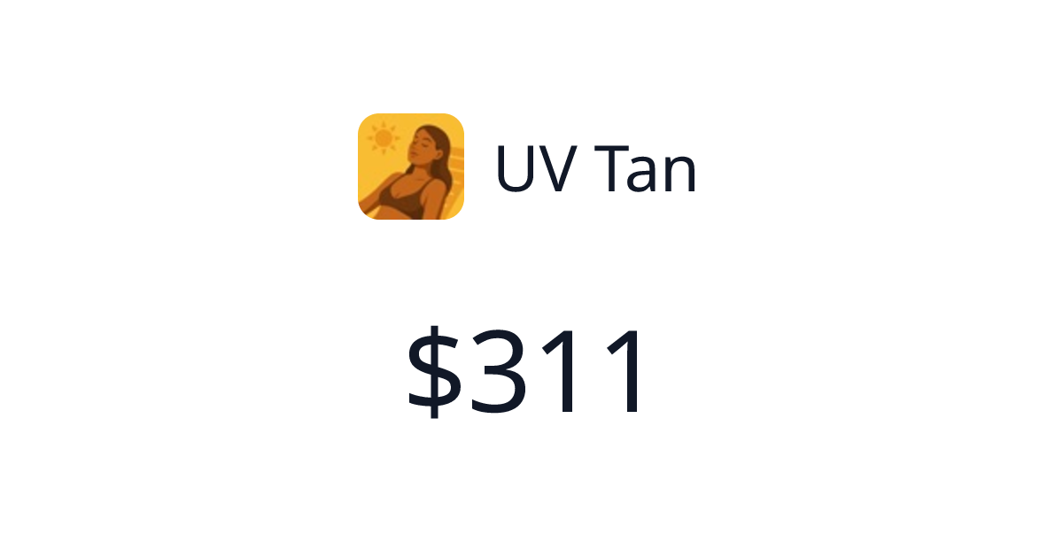 UV Tan - $313 last 30 days | TrustMRR