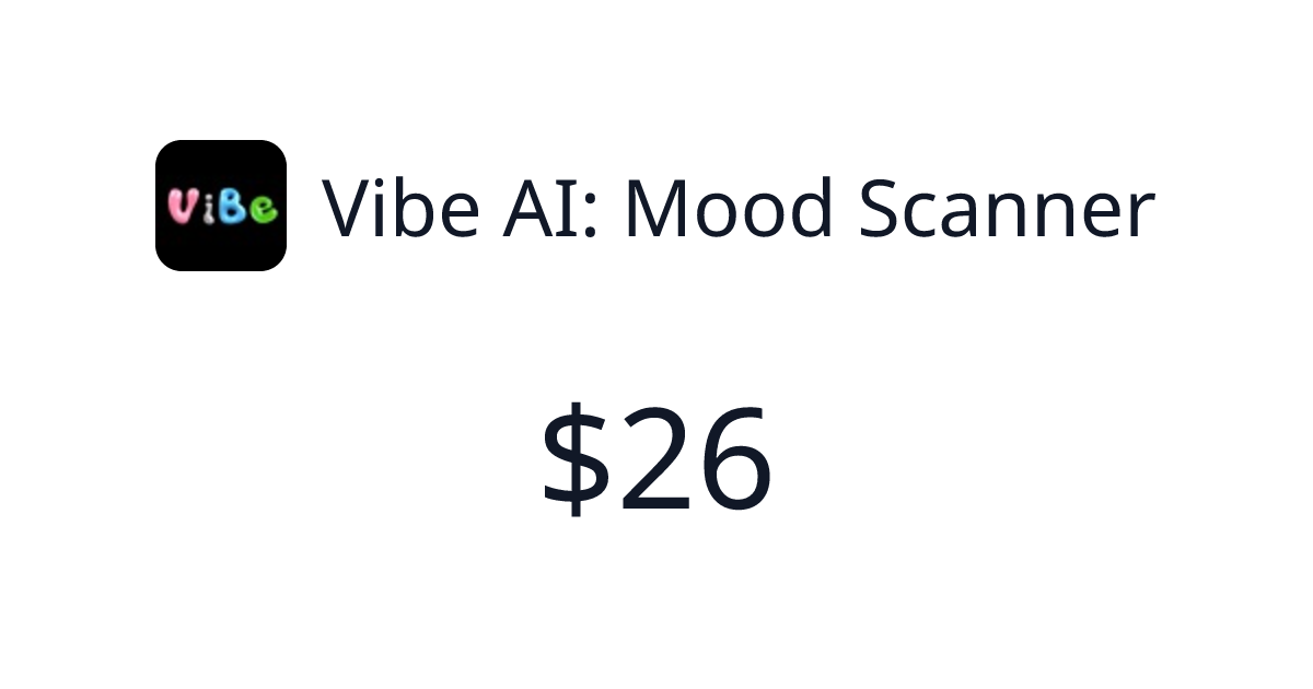 Vibe AI: Mood Scanner - Verified revenue | TrustMRR