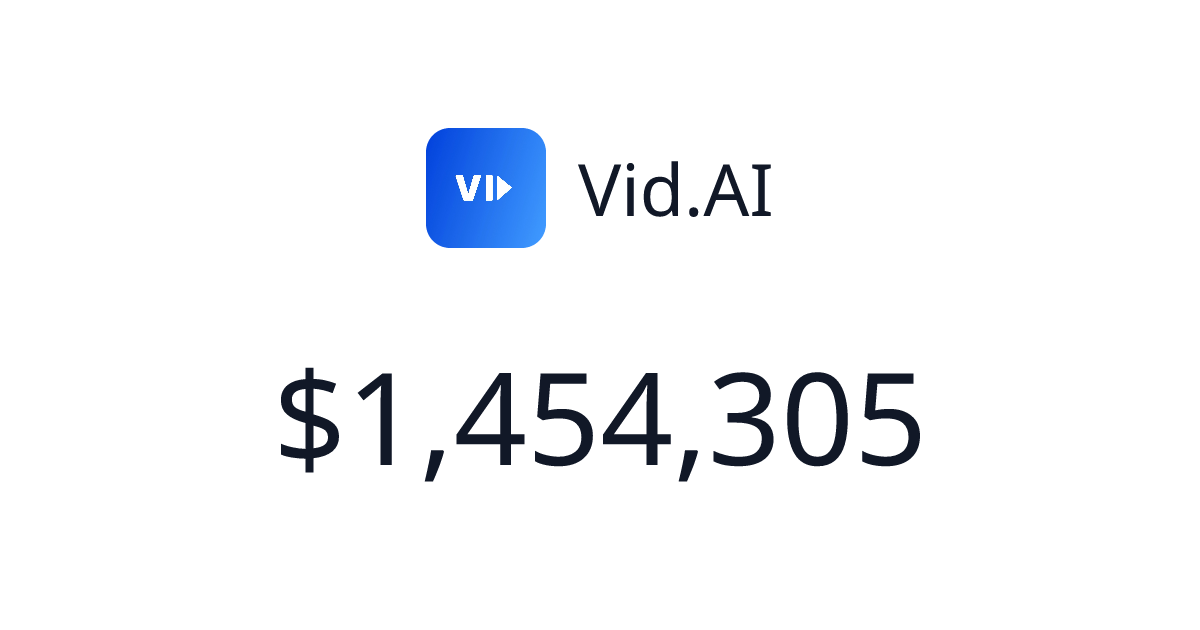 Vid.AI - $70,562 last 30 days | TrustMRR