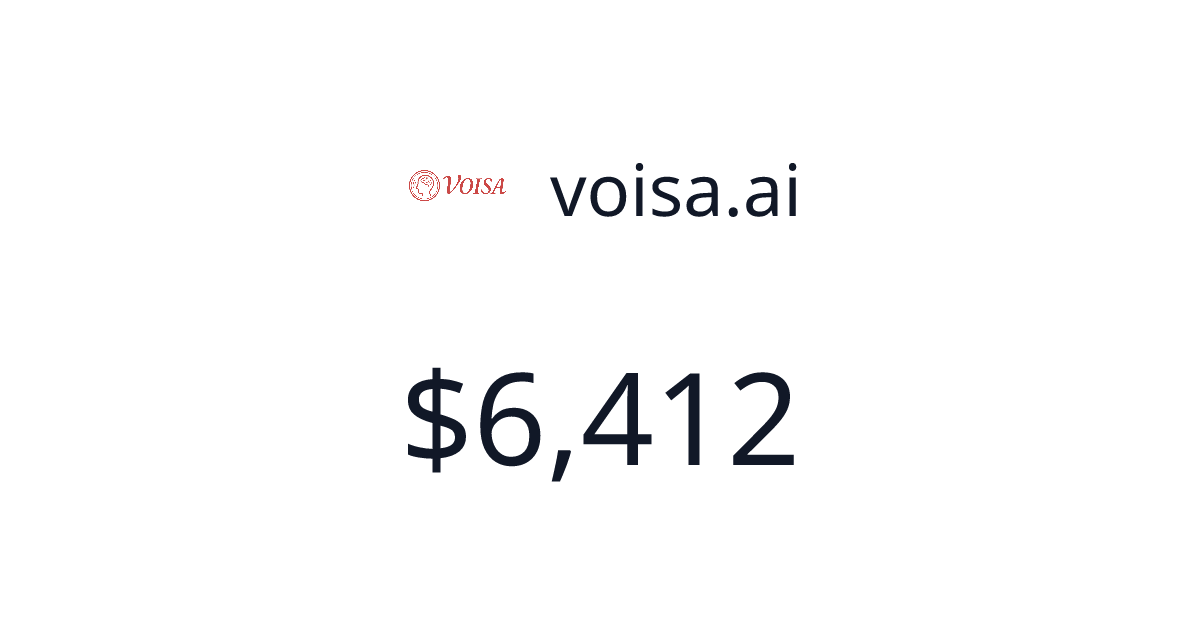 voisa.ai - $891 last 30 days | TrustMRR