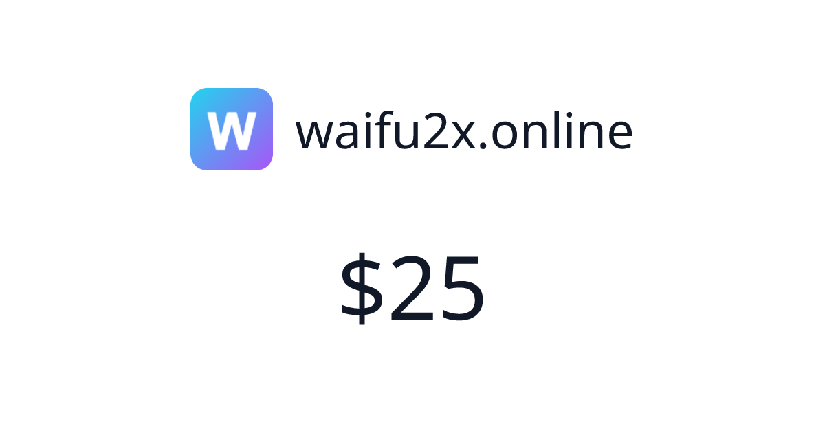 waifu2x.online - Verified revenue | TrustMRR