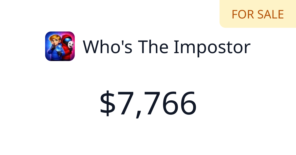 Who's The Impostor - $1,080 last 30 days | TrustMRR